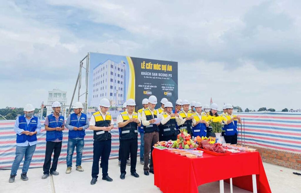 Lễ cất nóc khách sạn Bcons PS - Bcons PS Land