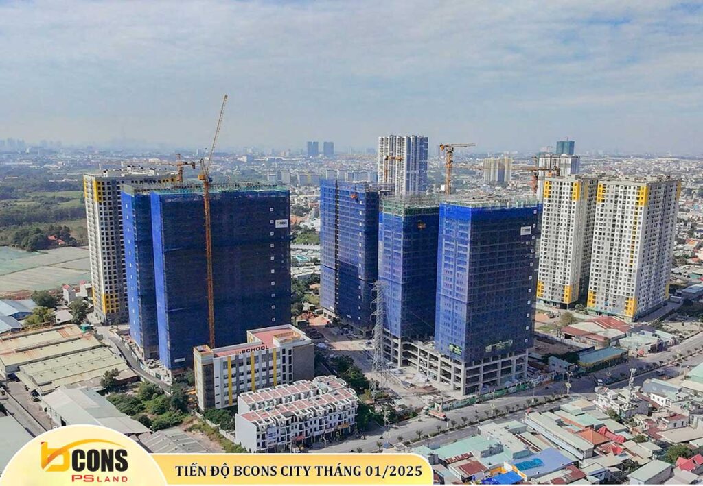 Tiến độ Bcons City - Bcons PS Land - Hình Ảnh Năm 2025